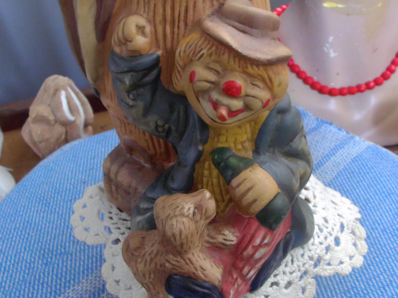 70s Smiling Hobo Clown Piggy Bank - Etsy