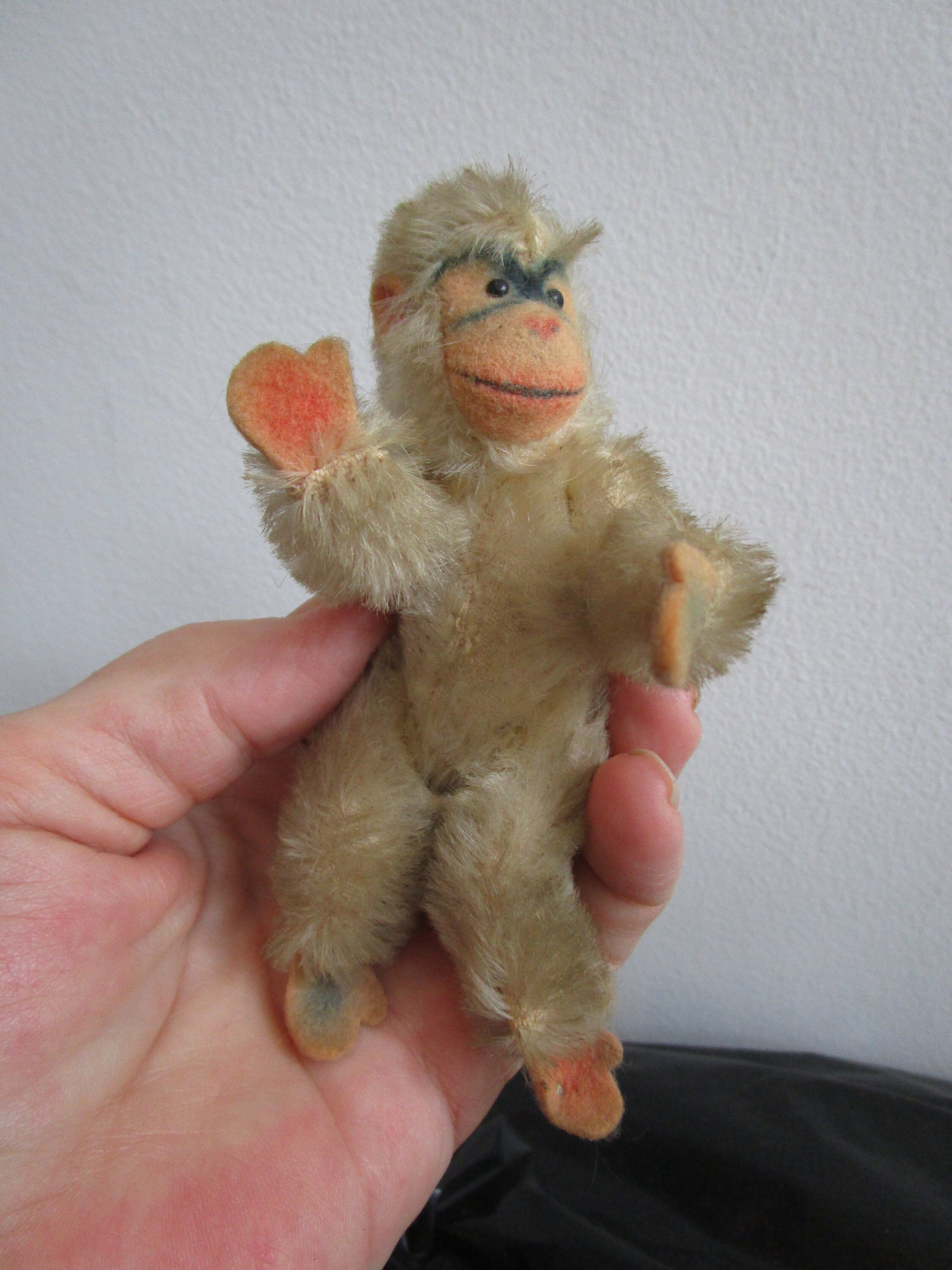 Steiff Jocko the Monkey Swivel Head Jointed Miniature Mohair Monkey ...