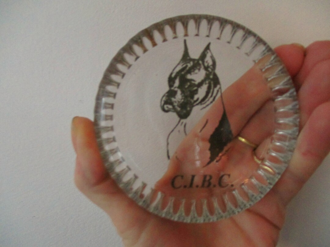 Boxer Dog -solid Glass Boxer Trophy Art & Collectible ~ Paperweight ...