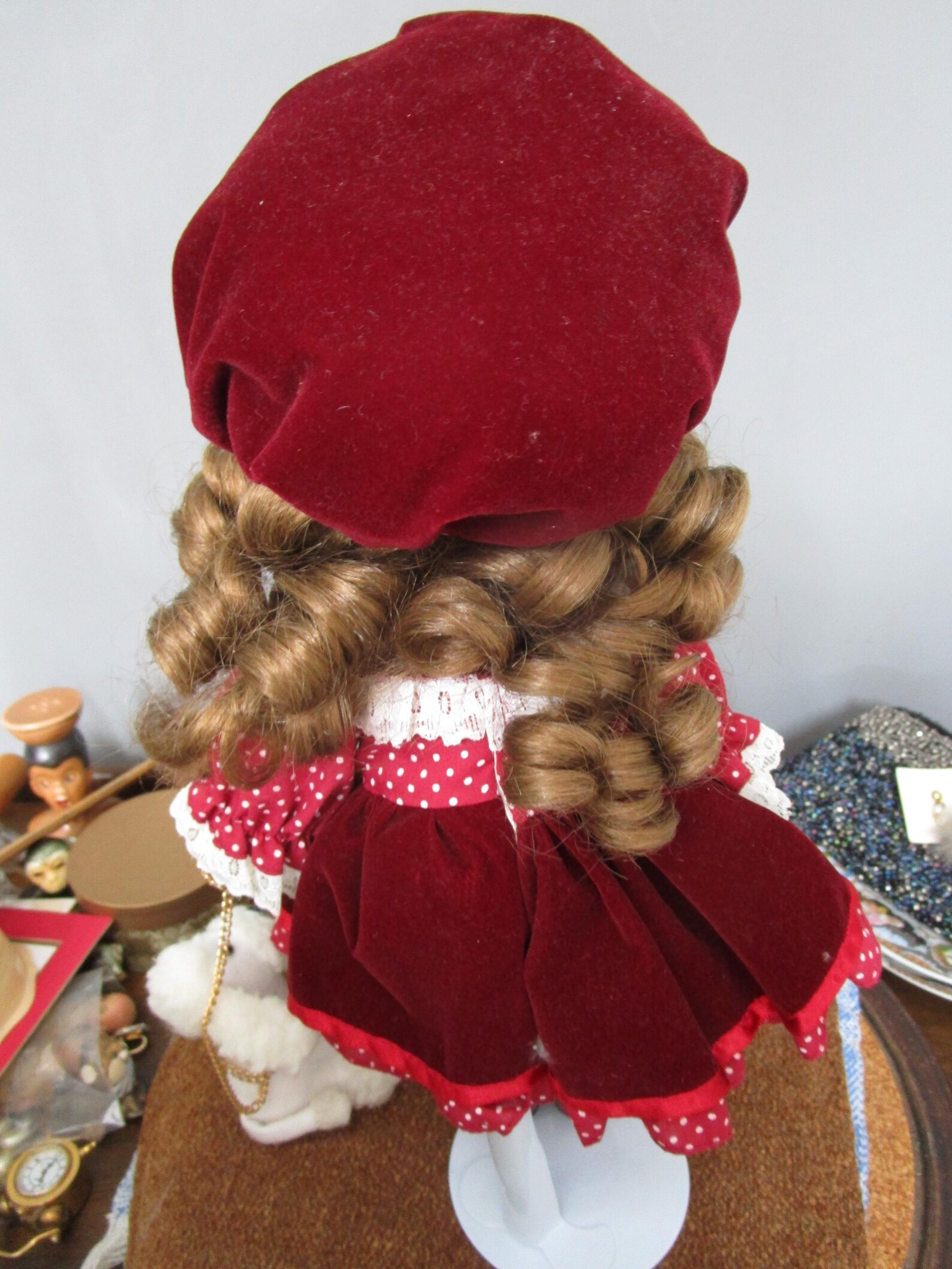 90s Anco Merchandise Co. Porcelain Doll With Her Puppy on Leash Sooo ...
