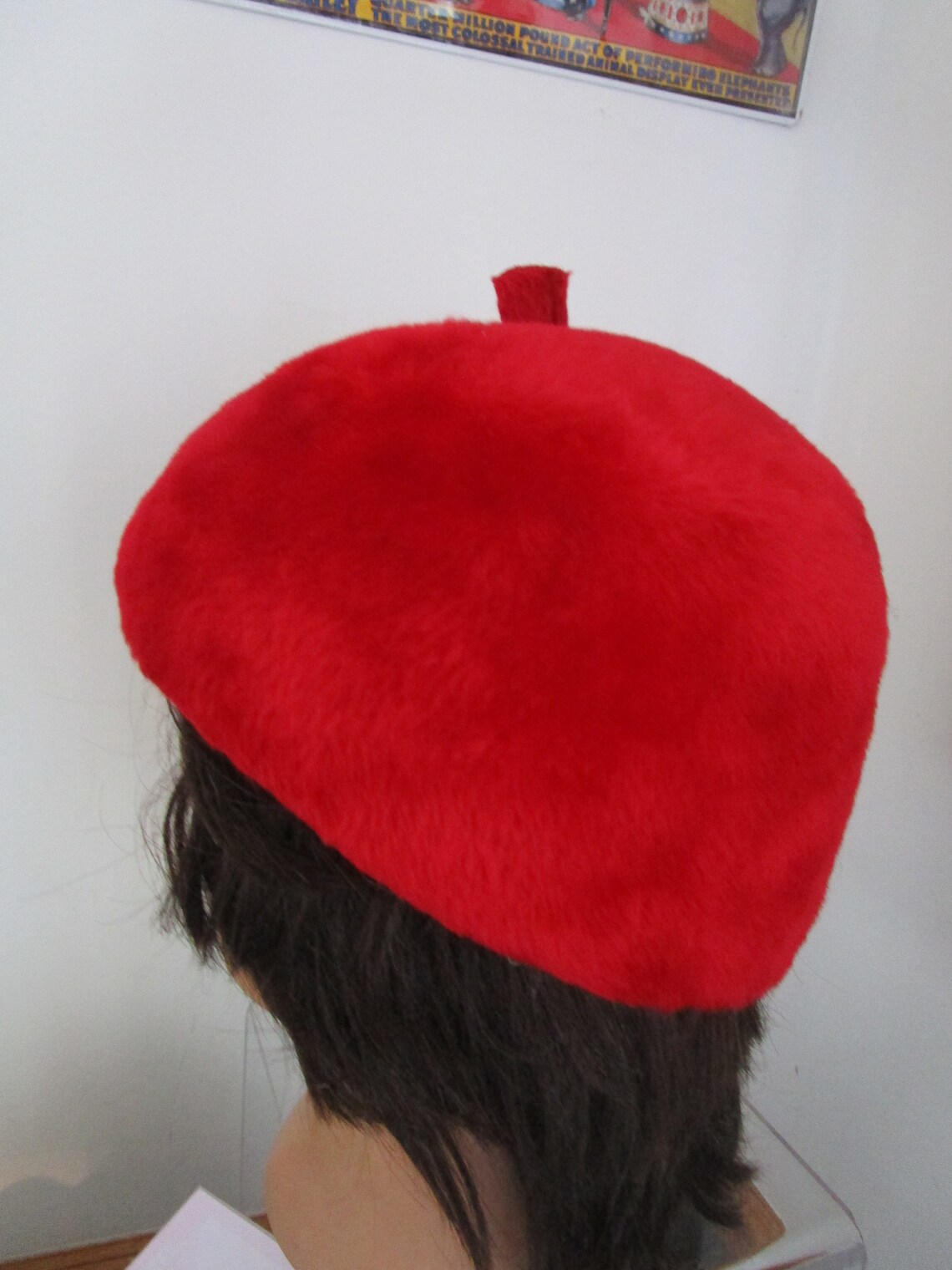 Women's Red Faux Fur Hat by Peck & Peck Fifth Avenue New | Etsy