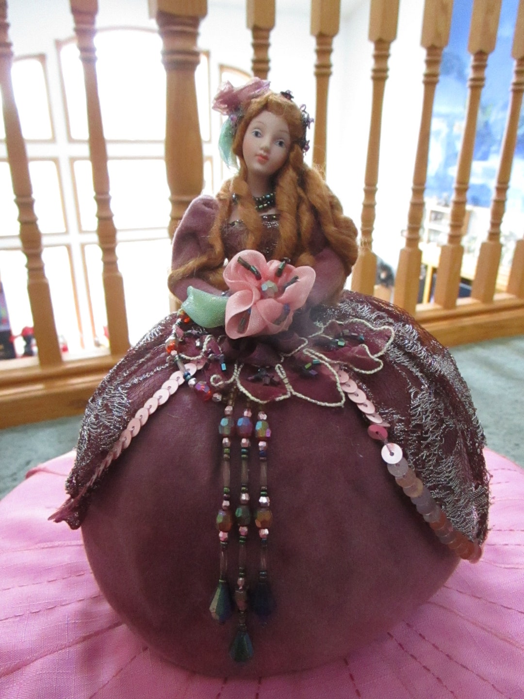 Vintage Beautiful Large Pin Cushion Doll - Etsy