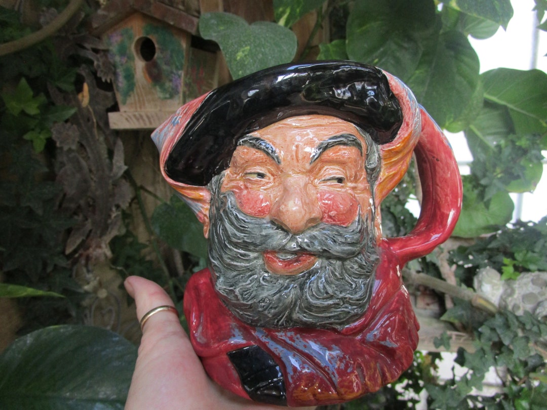 Royal Doulton Sir John Falstaff Head Bust Large Pitcher Characters Jug ...