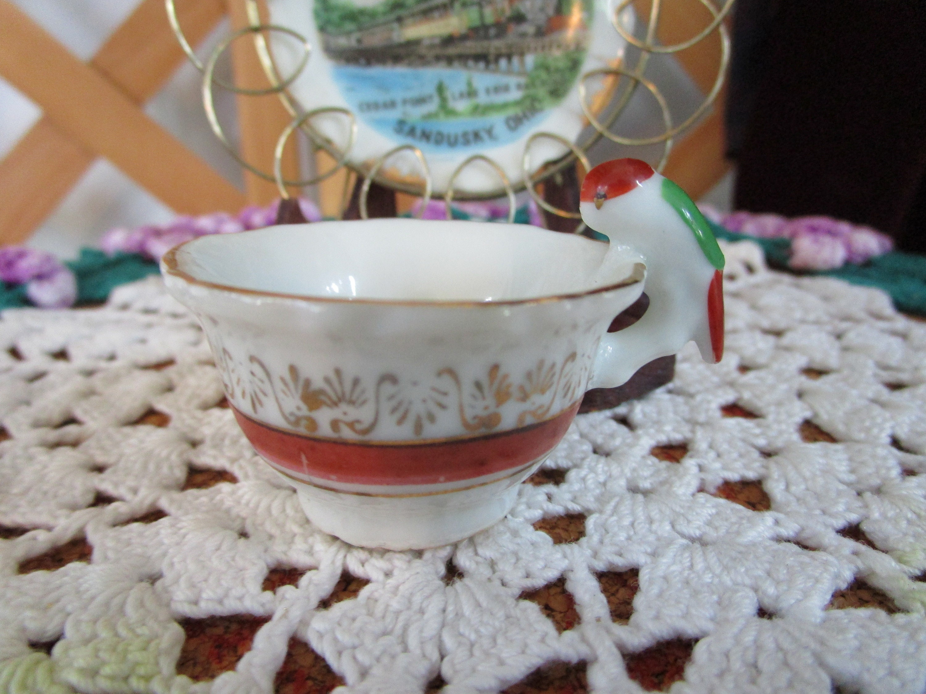 Souvenir Cedar Point Amusement Park Teacup & Saucer Japan Vintage ...