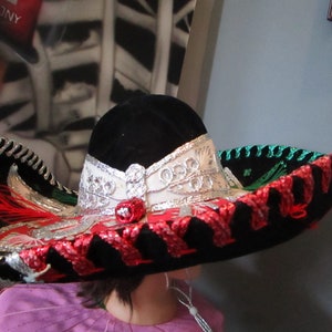 Authentic Salazar Yepez Multi-color Mexican Sombrero Mariachi Hat - Etsy