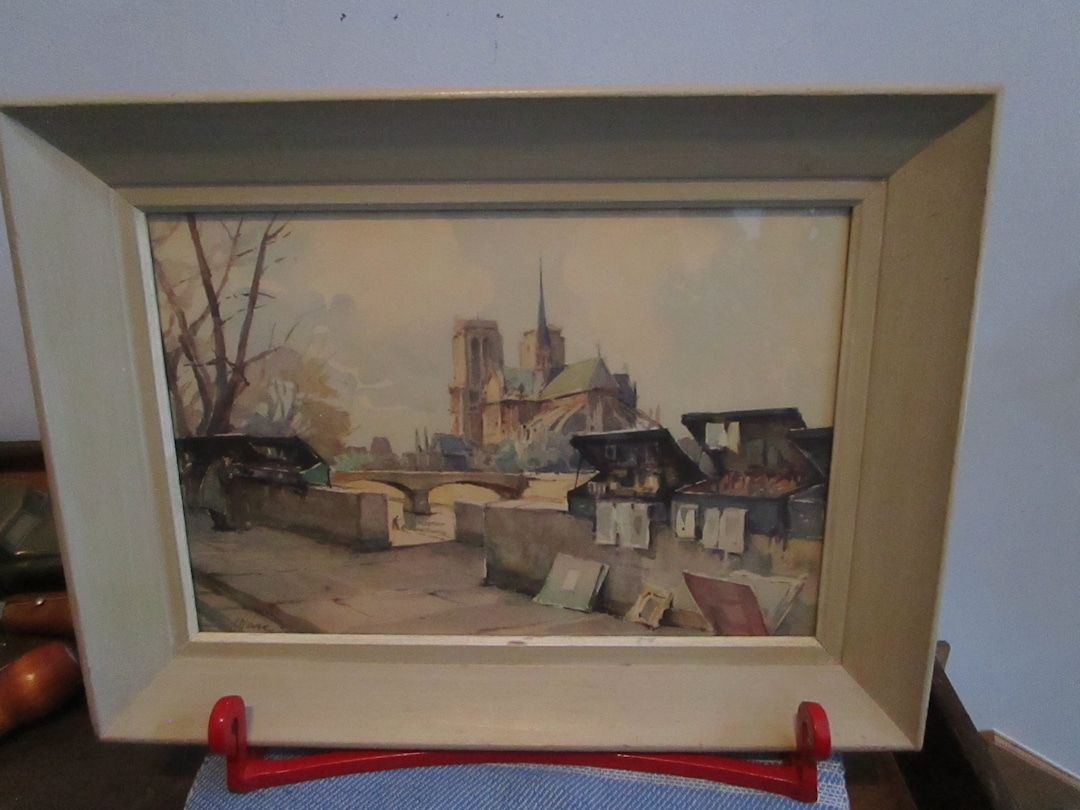 Signed Marc Watercolor Print Artist Nicolas Markovitch Circa 1930-40's ...