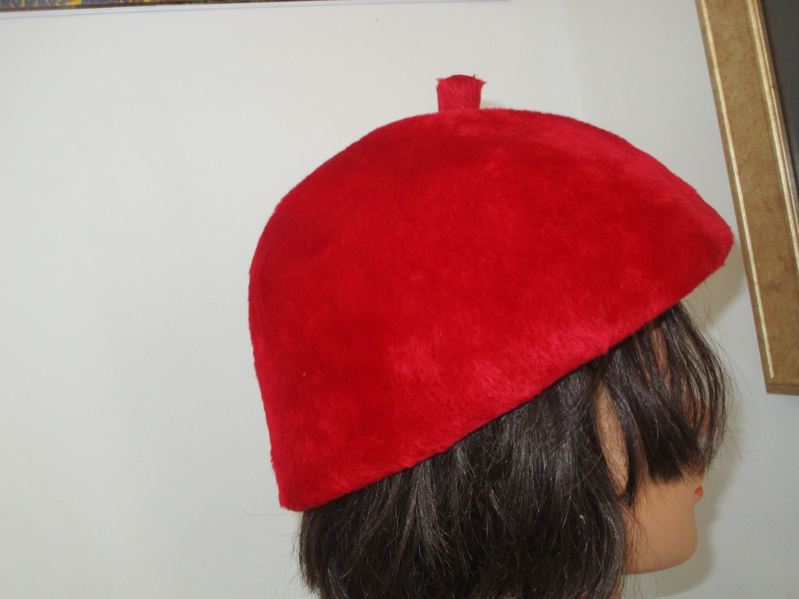 Women's Red Faux Fur Hat by Peck & Peck Fifth Avenue New | Etsy
