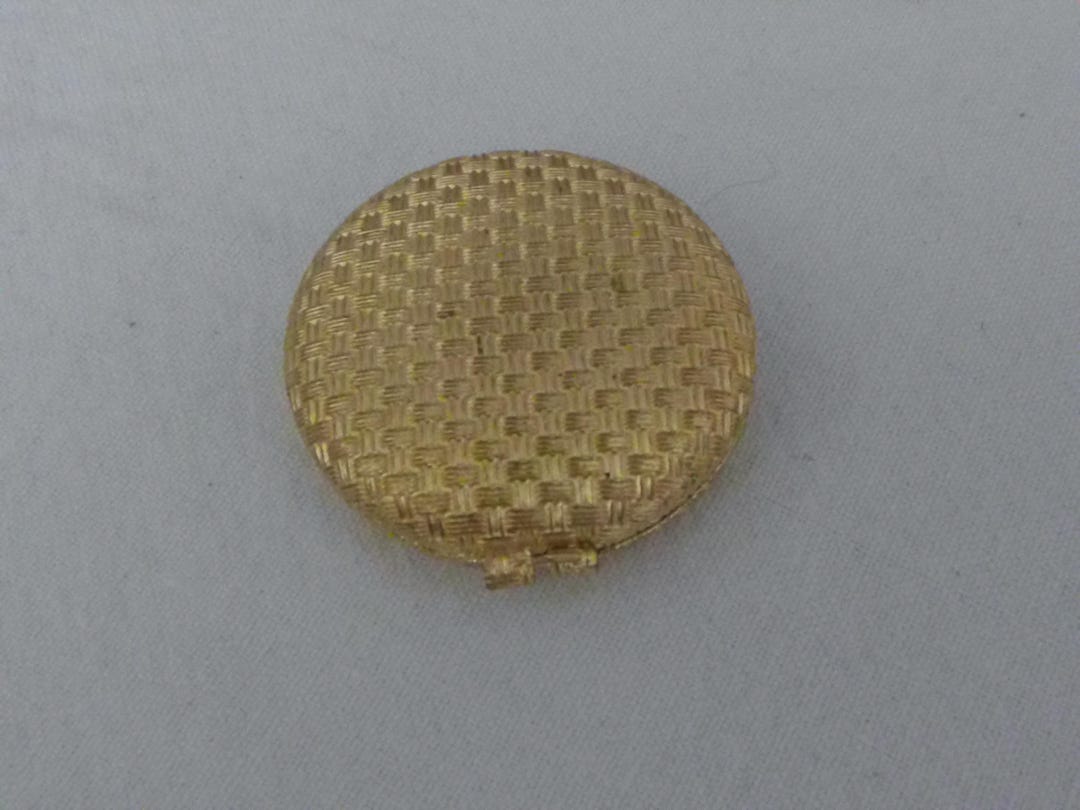 Vintage Revlon "love-pat" Pressed Powder Metal Basket-weave Pattern ...