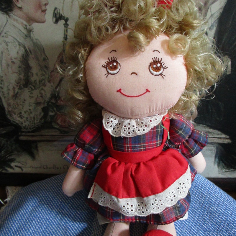 Red Hair Rag Doll - Etsy