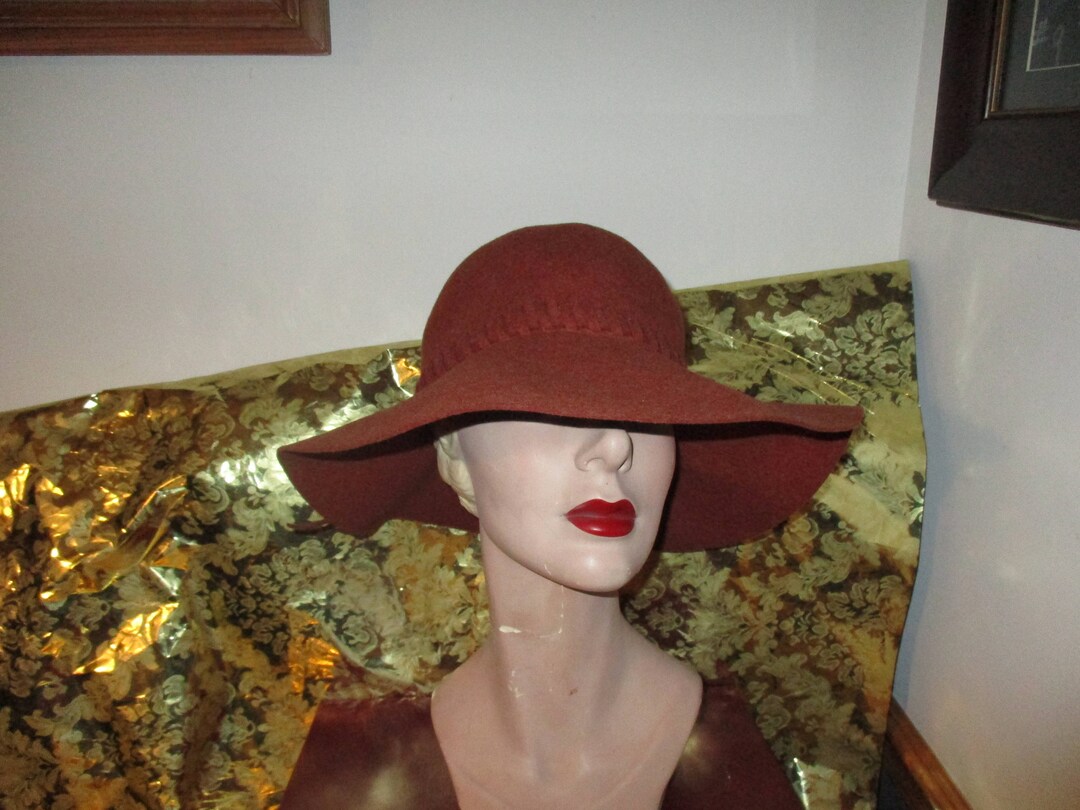 Doeskin Felt 100% WOOL Antique Bucket Cloche **union Made *** - Etsy