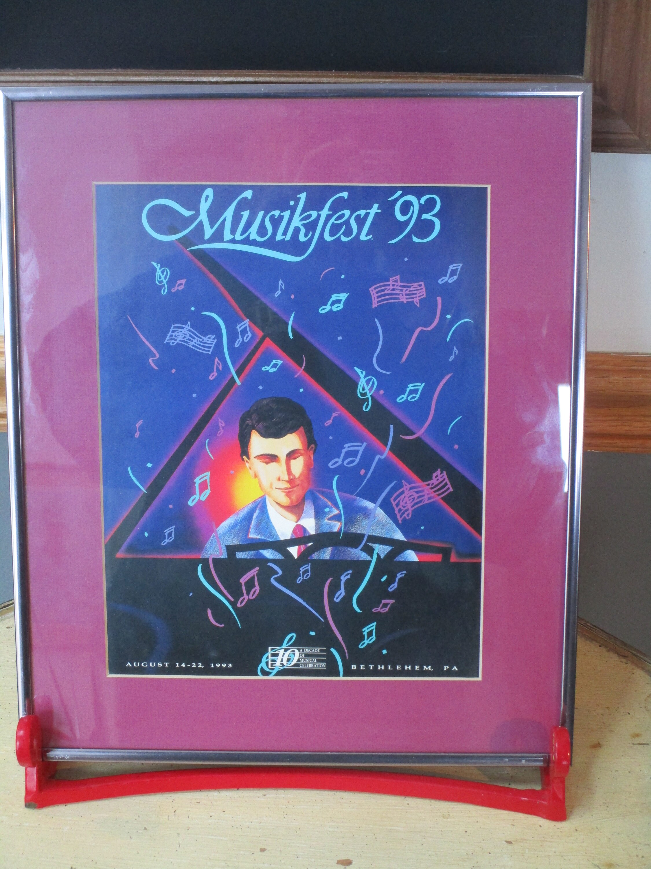 Musikfest Bethlehem PA Program Cover Framed | Etsy