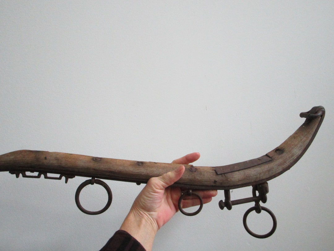 Antique Primitive Wood Yoke Horse Ox Farm Great Display Piece or for ...