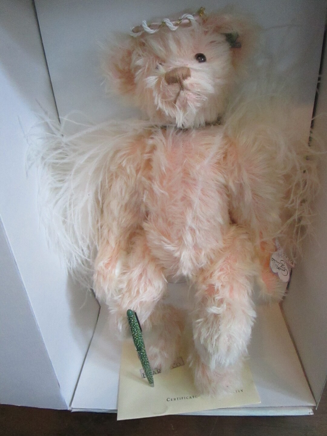 Faith Pink Angel Bear Annette Funicello Collectable Jointed Bear With ...