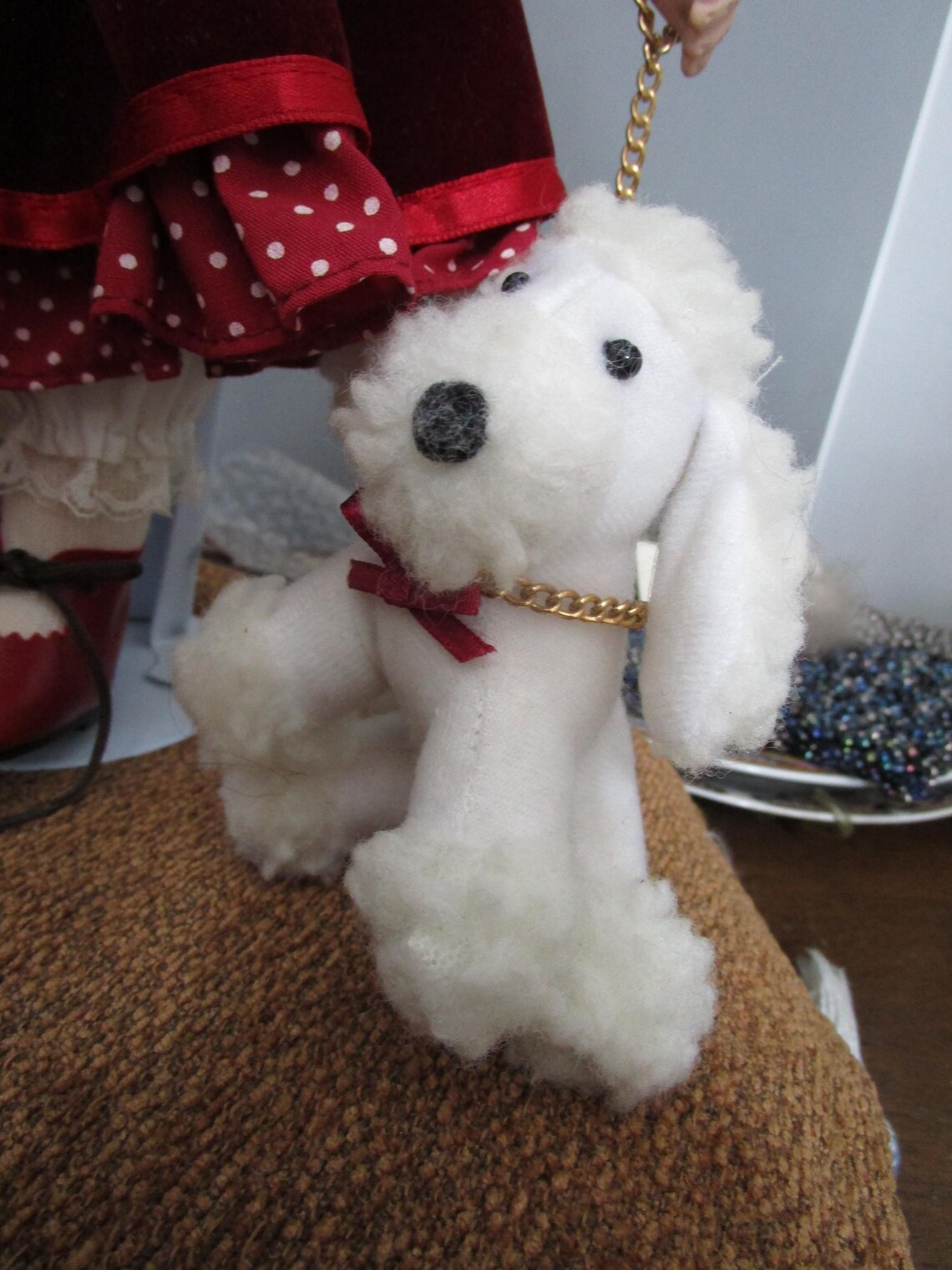 90s Anco Merchandise Co. Porcelain Doll With Her Puppy on Leash Sooo ...