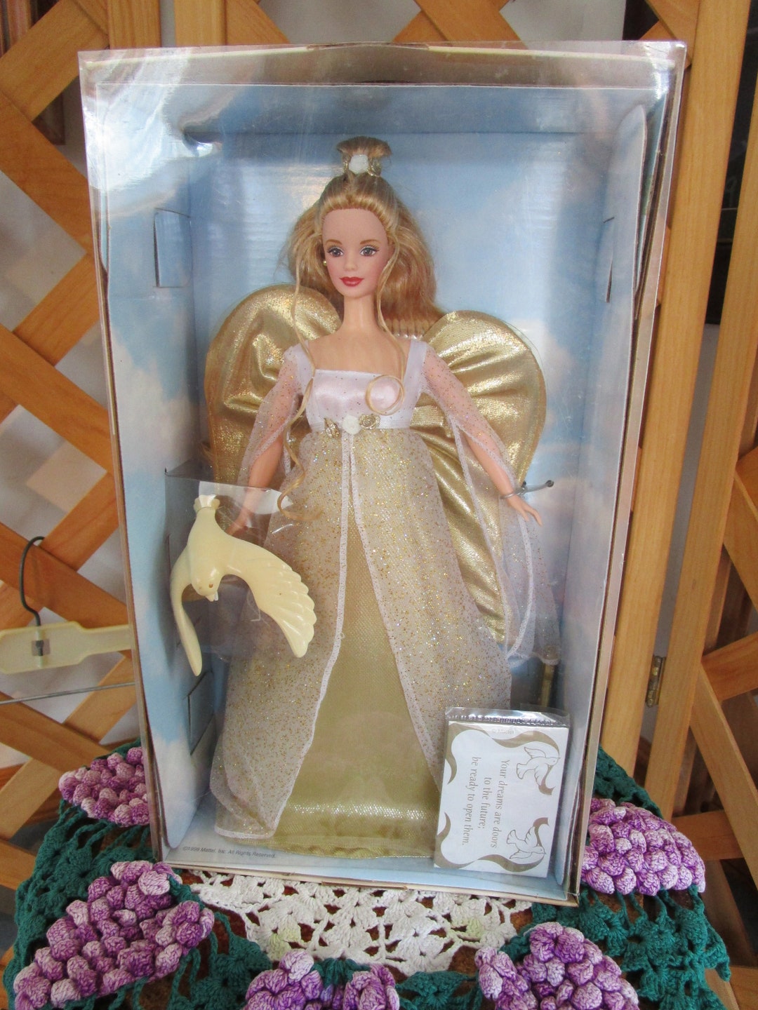 Angel Dove Gold Wing Barbie Doll 1999 Angelic Inspirations Special ...