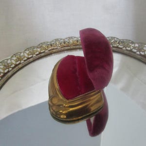 Antique Burgundy Velvet Double Ring Box - Etsy