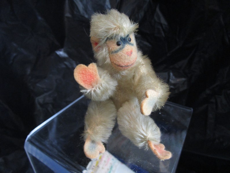 Steiff Jocko the Monkey Swivel Head Jointed Miniature Mohair Monkey ...