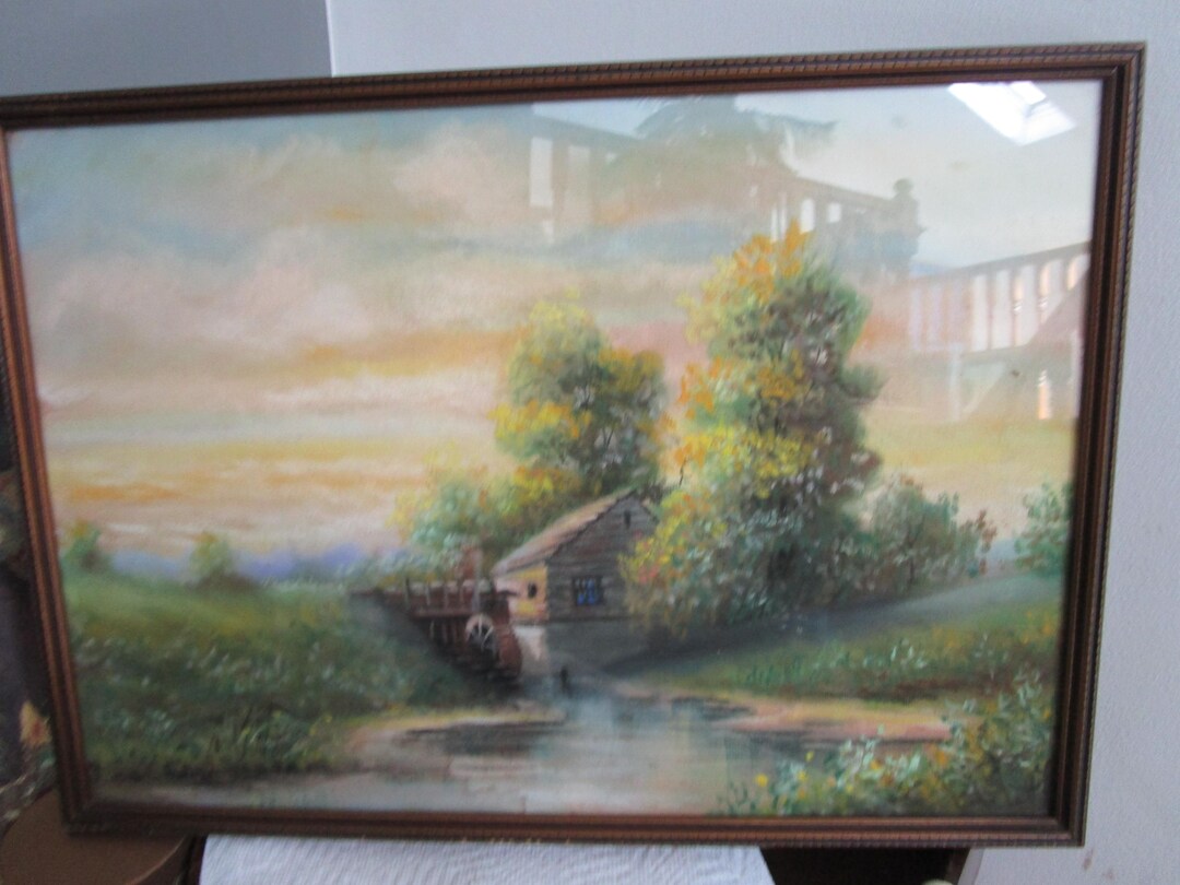 1934 Signed F. Clement Framed Chalk Wall Art - Etsy