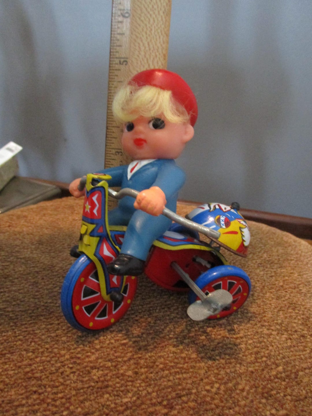 Working 1950's Boy Riding Bicycle Marked MTU Korea Wind-up Toy - Etsy