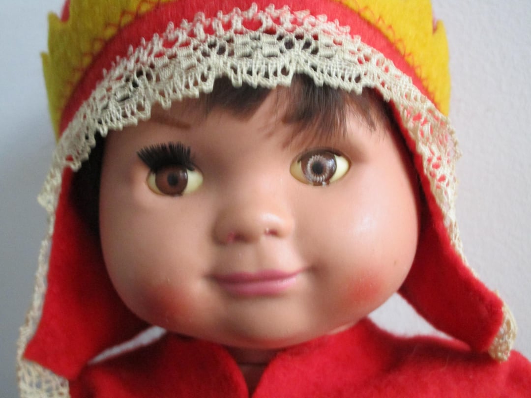 60s Scandinavian Dollytex Doll Collectible Finland Traditional Costume ...