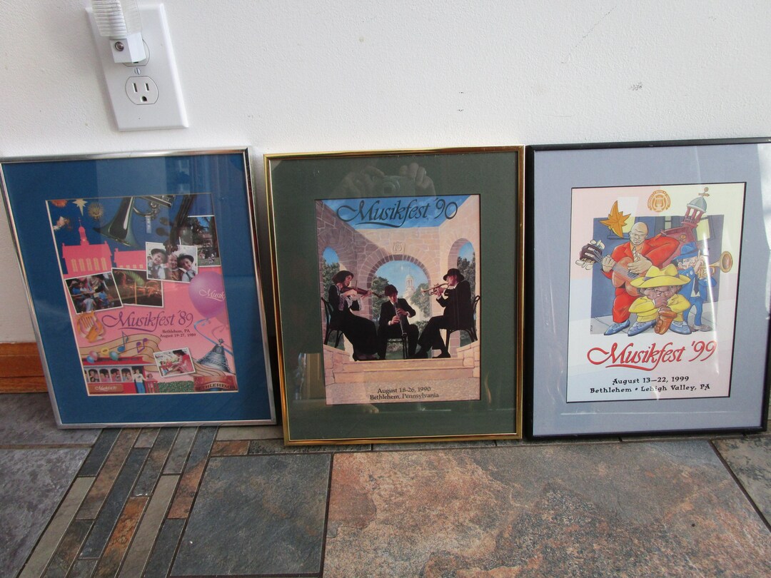 Musikfest 89 90s Framed Posters Buy One or Buy All Vintage Wall Art - Etsy