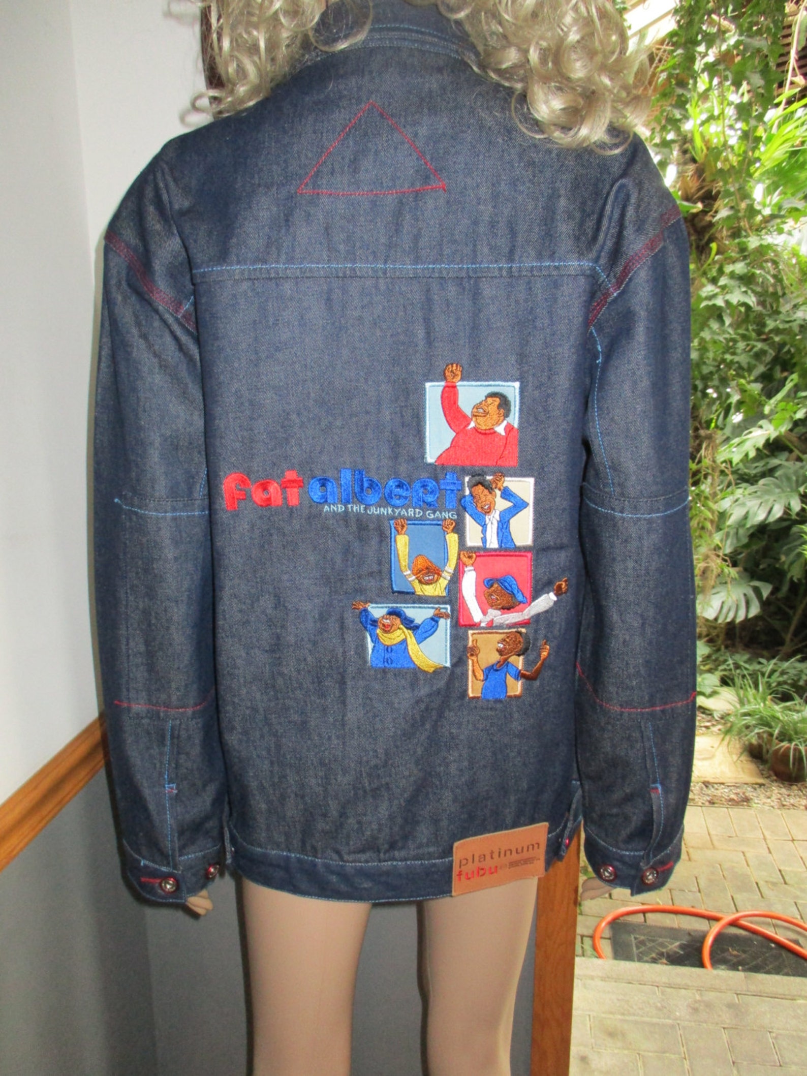 FUBU Platinum Fat Albert and the Junkyard Gang 2-piece Denim Jacket ...
