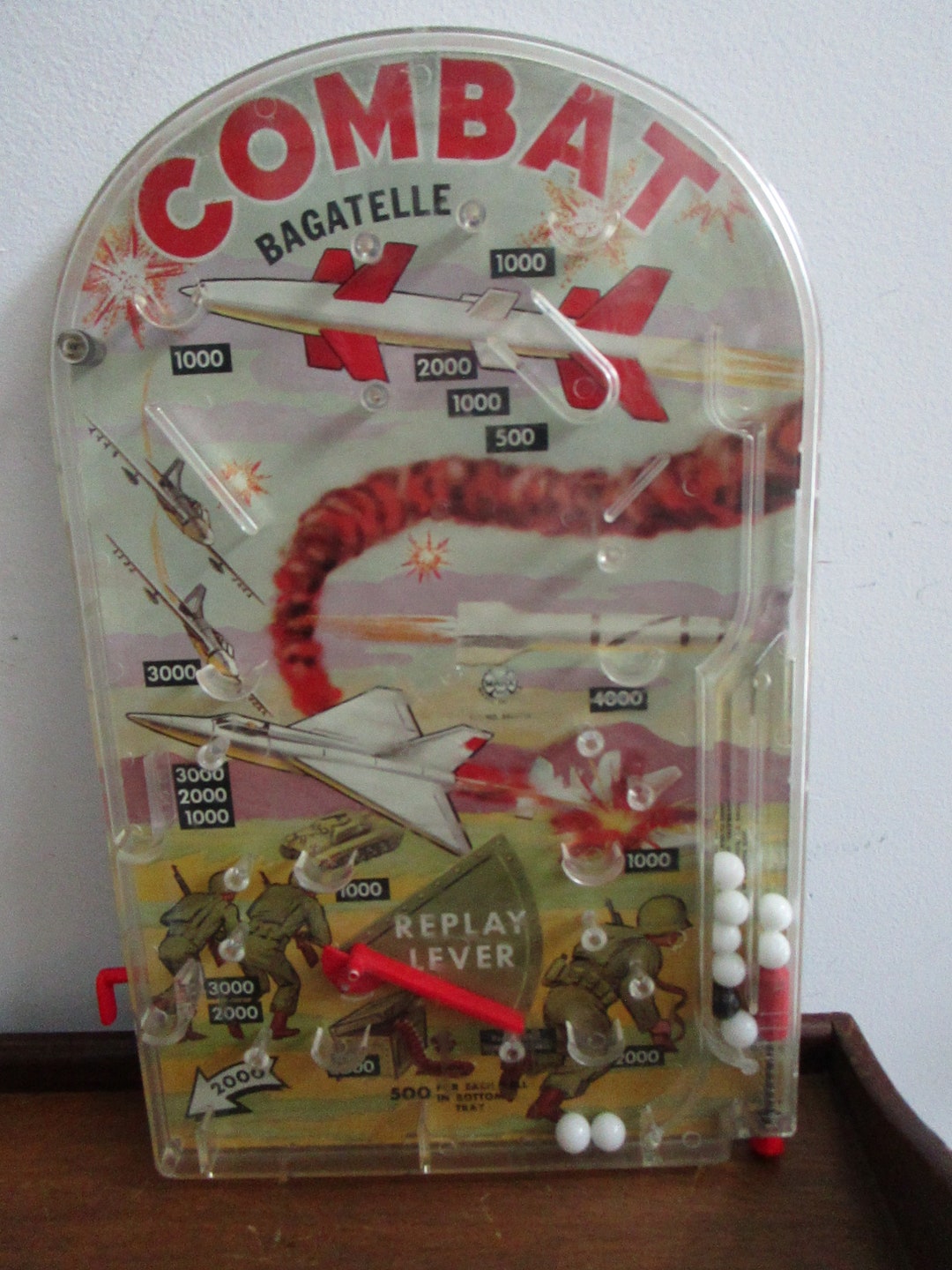 1950's Marx Combat Bagatelle Fighter Jet Pinball Game - Etsy