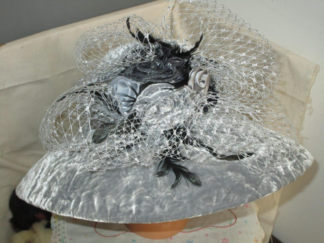 Whittall & Shon Gray Wool Felt Womens Formal Hat - Etsy