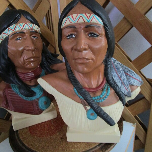 Ceramic Indian Busts - Etsy