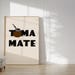 Mate Wall Art, Minimalist Yerba Mate Print, Unique Wall Print for Decor ...