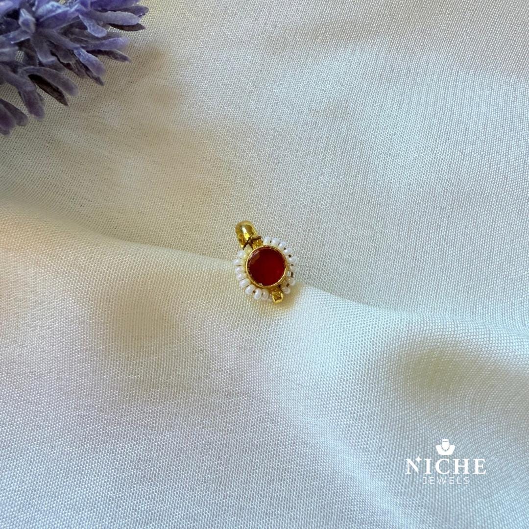 Pink Kundan Nose Ring/gold Nath/indian Nose Ring/indian Jewelry ...