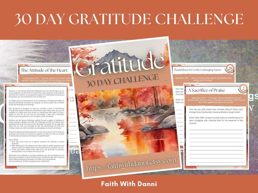30-day Gratitude Journal With Extra Reflection Prompts | Guided Daily ...