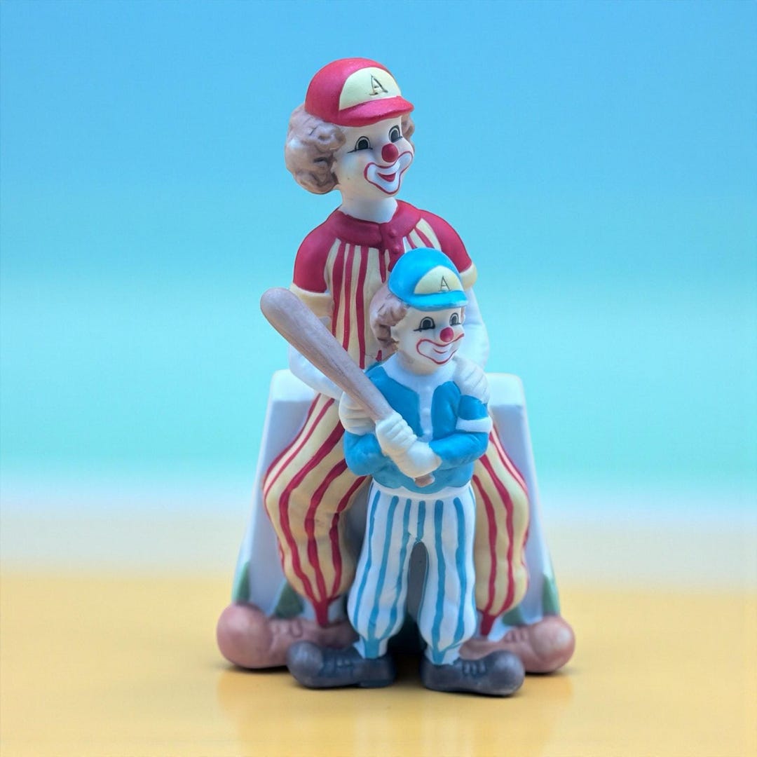 J. Byron Signed 1992 Arhart Clown Baseball Musical Figurine - Etsy