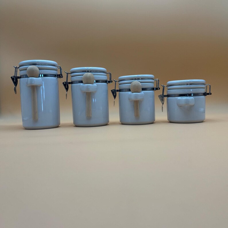 Vintage Alco Industries Lighthouse Canister Set - 4 Piece Kitchen ...