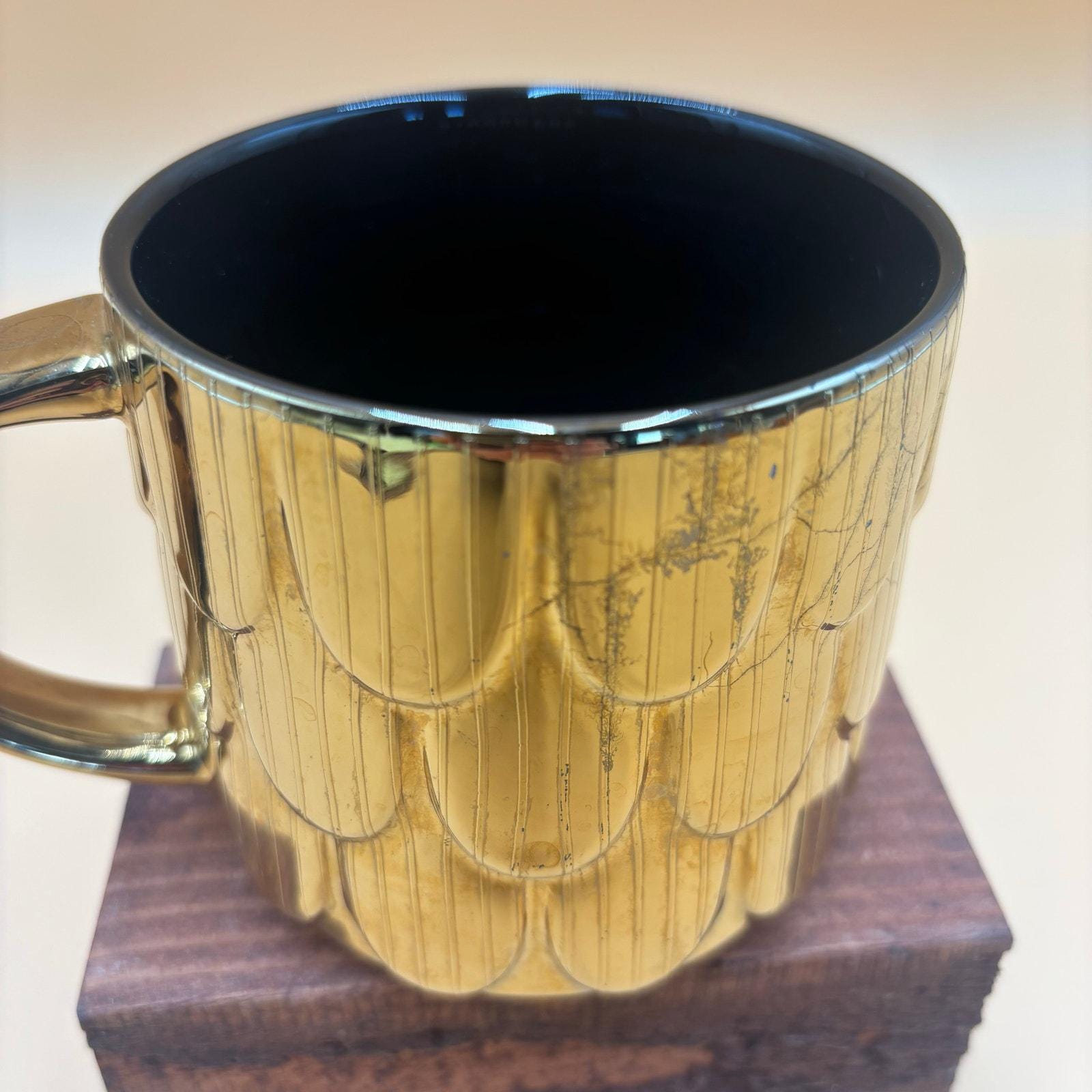 Starbucks Gold Mermaid Scales Mug - 2019 Holiday Collection - Etsy