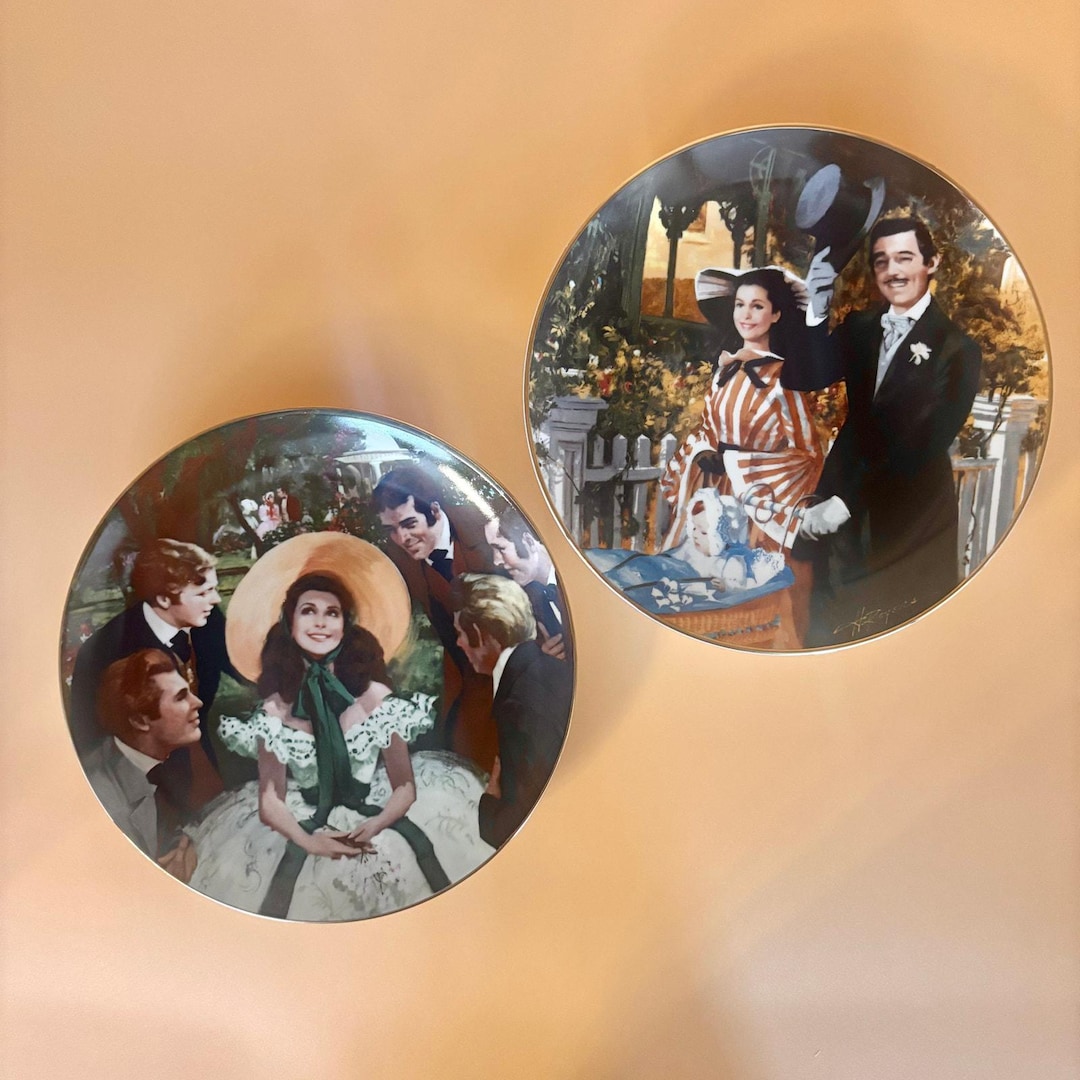 Gone With the Wind Collector Plates by Howard Rogers (set of 2) - Etsy