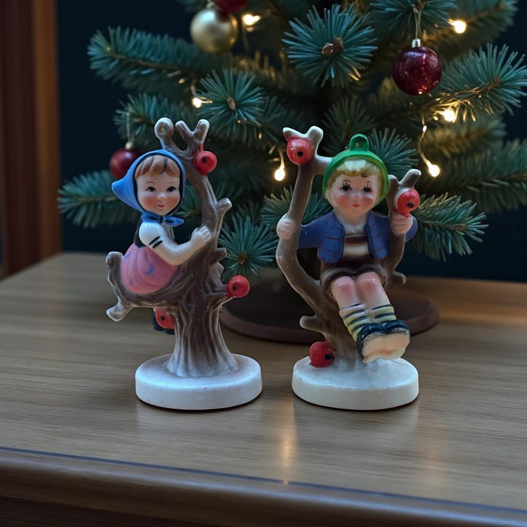 Vintage Hummel-like Boy & Girl Figurines – Hard Plastic Set of 2 - Etsy