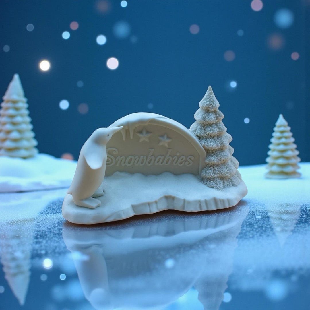 Department 56 Snowbabies Display Stand With Tree – “snowbabies” Logo ...