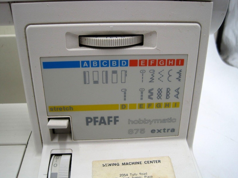 Pfaff Hobbymatic 875 Sewing Machine - Tested W/case - Etsy