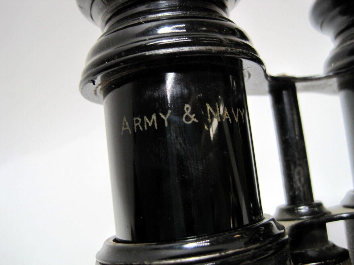 VTG Army & Navy Field Glasses Binoculars and Case Sportiere Paris WWI ...