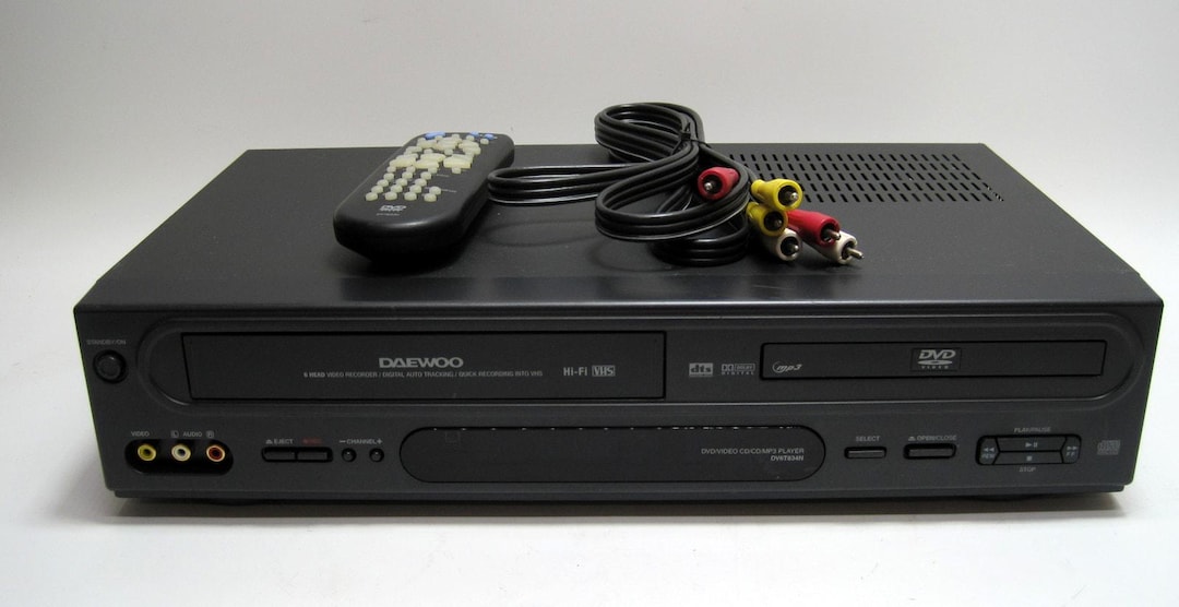 Daewoo DV6T834N Combo DVD Video CD Vcr Vhs Player Recorder W/remote ...