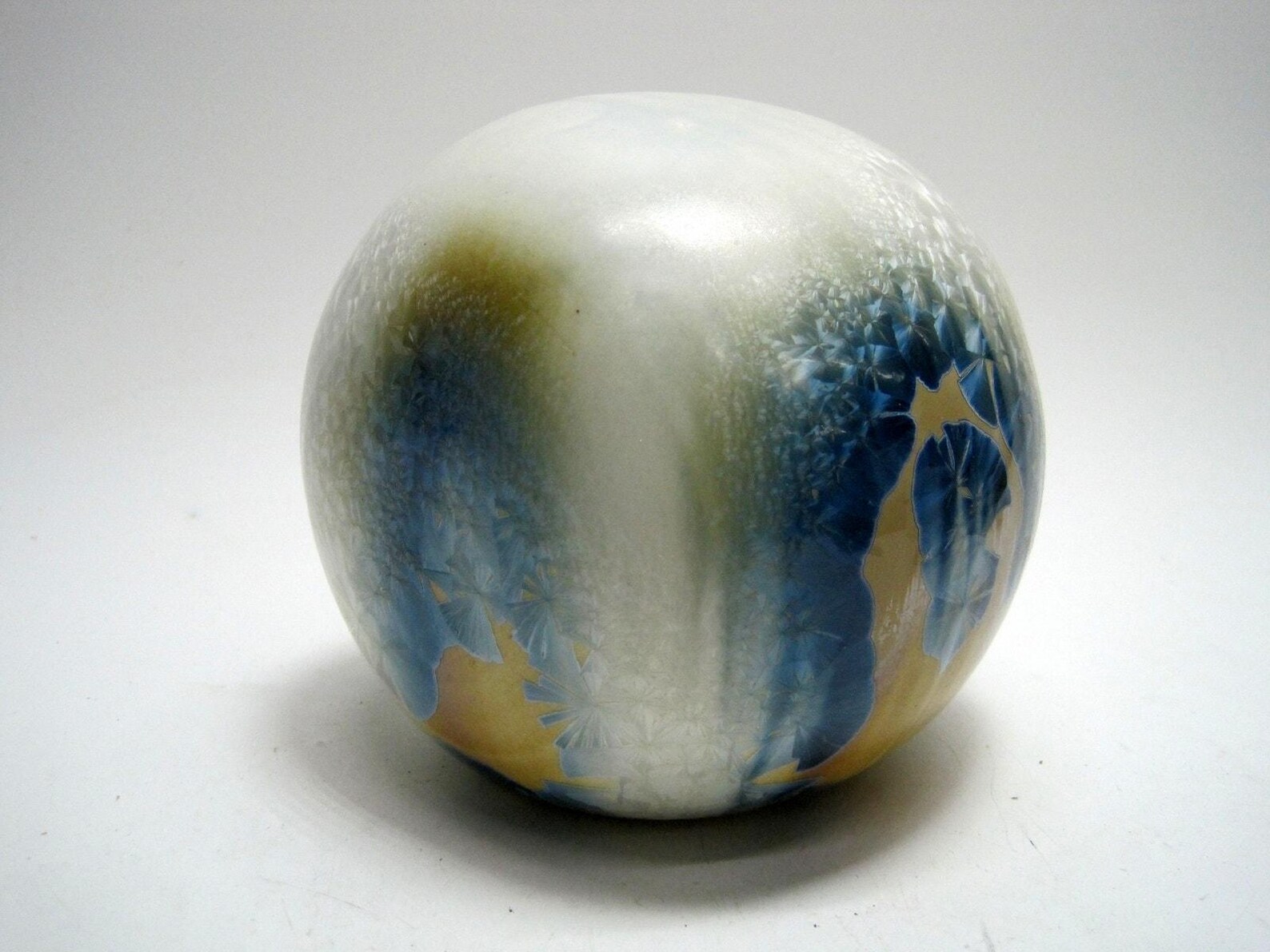 Vintage Oregon Artist Dale Donovan Studio Art Pottery Crystalline Blue ...