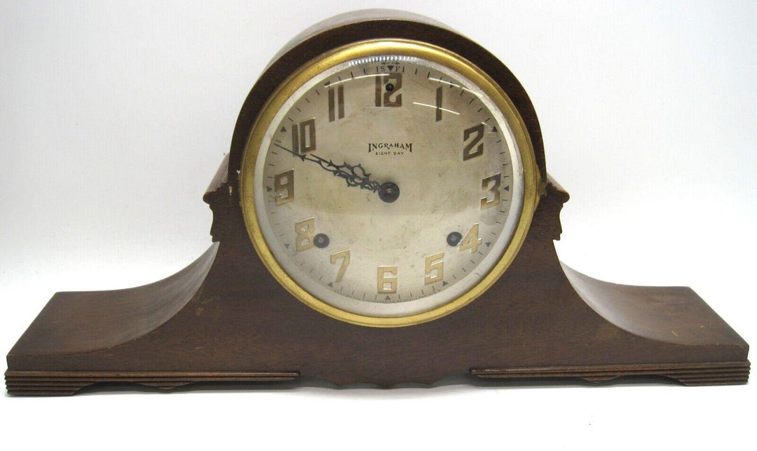 Antique 1920's Ingraham Mechanical Mantle Clock 8 Day - Etsy