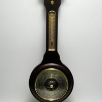 An Attractive 1950s Small German Banjo Barometer - Tested - Accurate ...