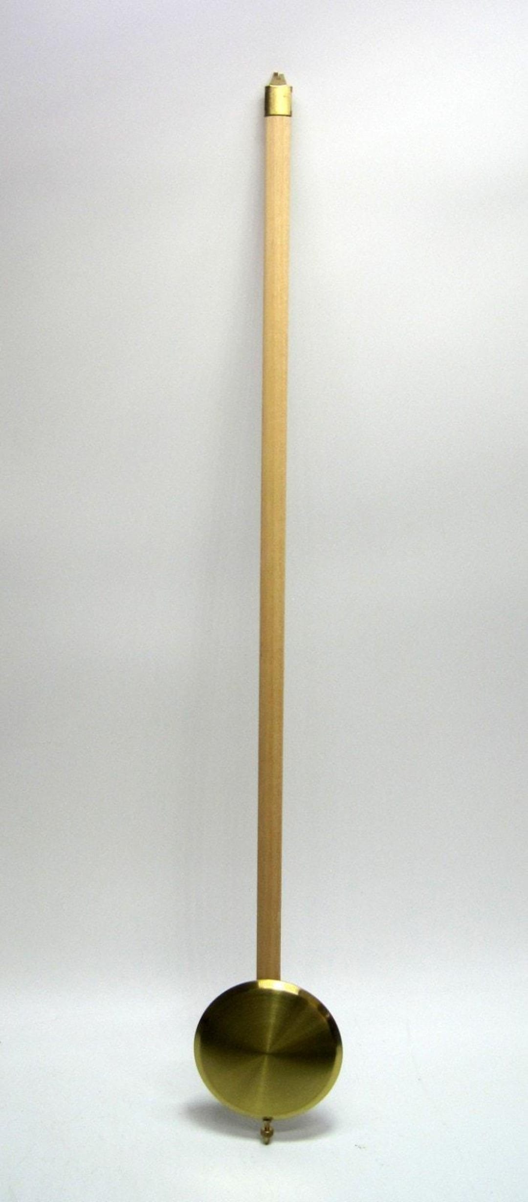 32 Inch Stick Pendulum Grandfather Clock W/4.5 Inch Brushed Brass Bob ...