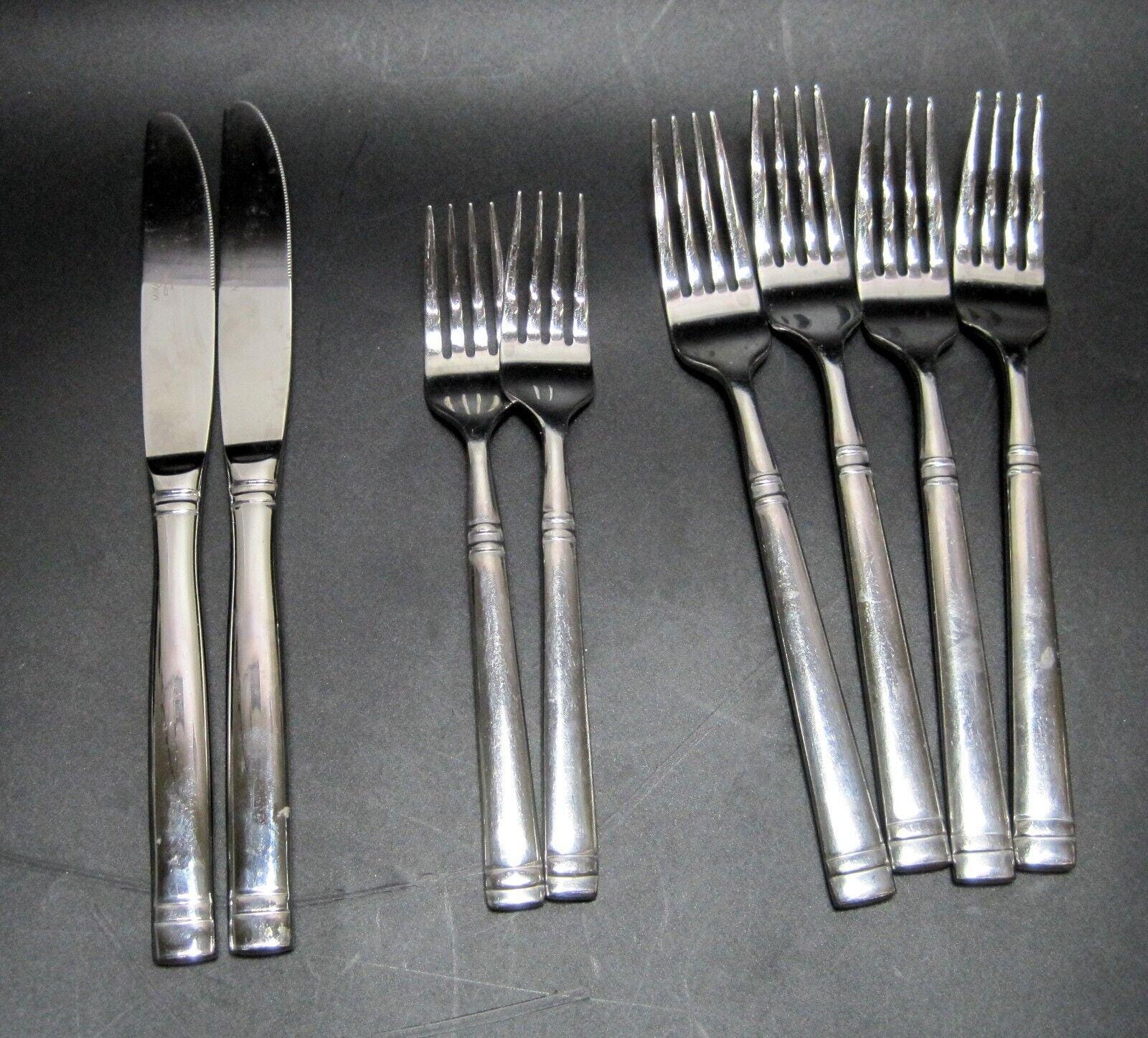 8 Pieces Mikasa MIS60 Flatware Forged Stainless Steel - Etsy