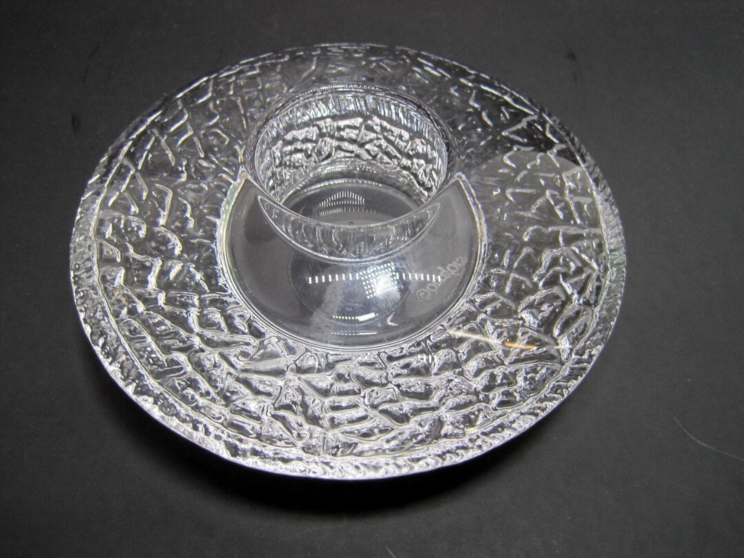 ORREFORS Sweden Lars Hellsten DISCUS Votive Candle Holder Tea Light ...