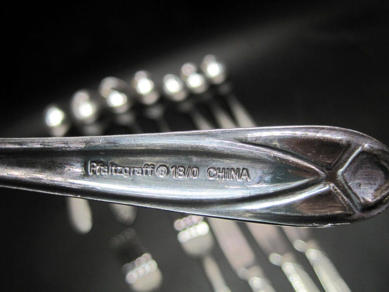 12 Pieces Pfaltzgraff MIRAGE FROST Stainless 18/0 Frosted Silverware ...