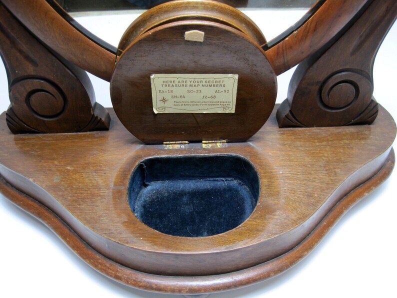 Vintage Antique Victorian Mahogany Dressing Table Swing Vanity Round ...