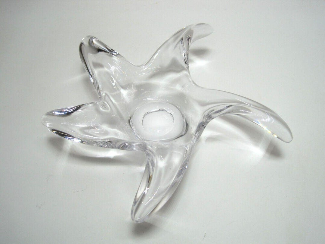 Beautiful Bayel France Crystal Star Fish Crystal Decorative Dish 9.5 ...